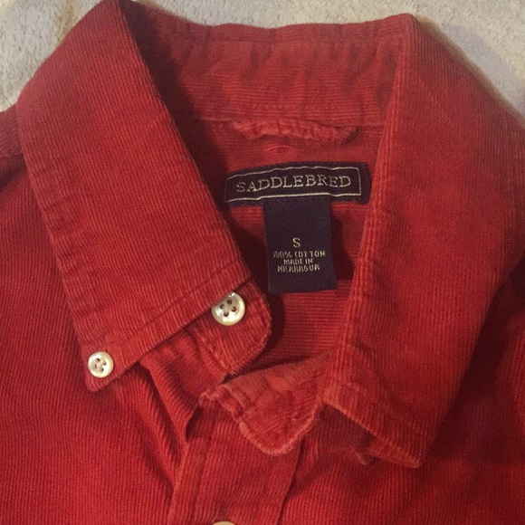 Saddlebred | Shirts | Saddlebred Red Velvet Shirt Size S | Poshmark